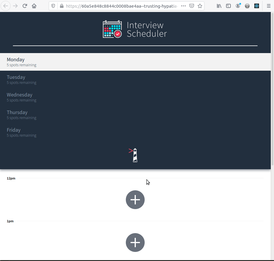 GitHub - mmmbacon/scheduler: A scheduler app created for the Lighthouse Labs Web Development ...