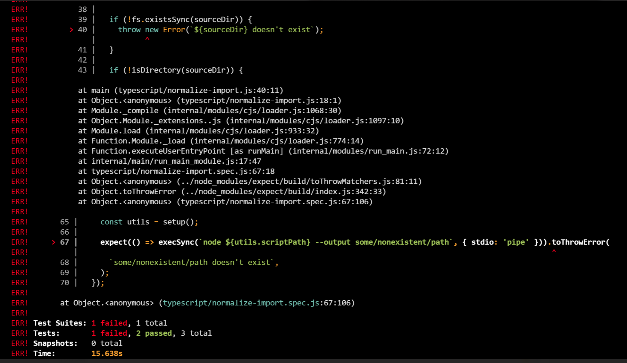fix: scripts package error thrown during test in Windows 10 by ...