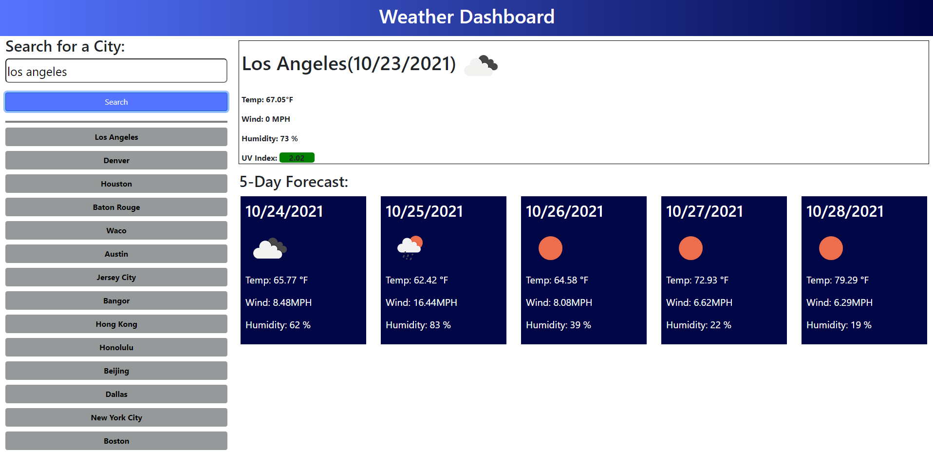 GitHub - RyanCarey18/Weather-Application