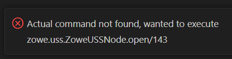 `Actual command not found` error when double-clicking USS file · Issue #2124 · zowe/zowe ...