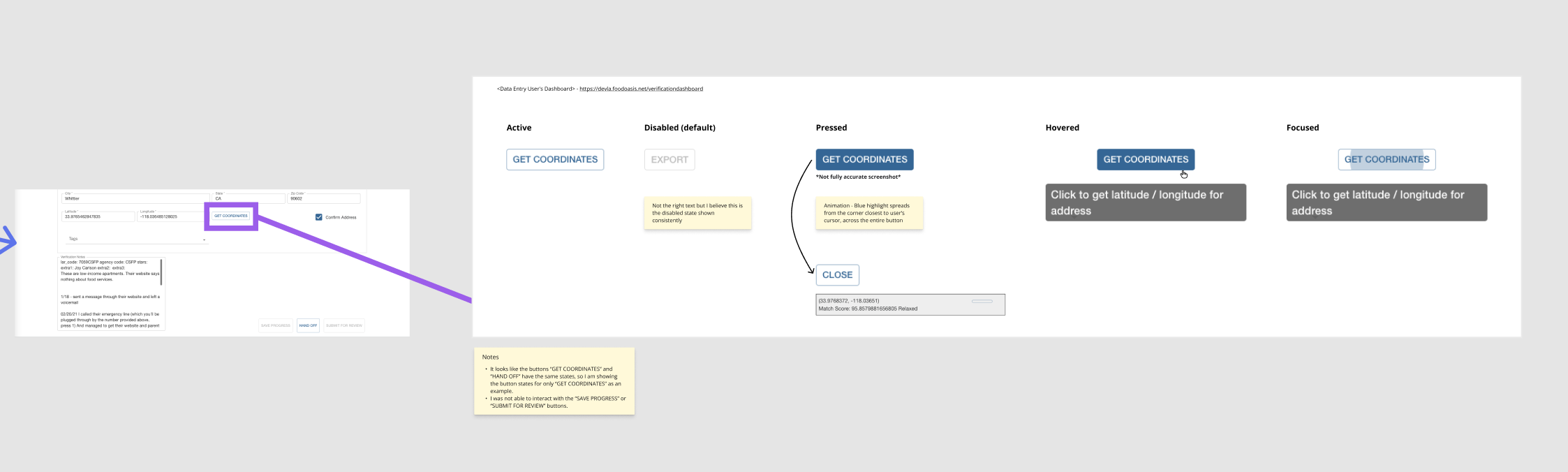 Decide on a design for Standard Buttons · Issue #1518 · hackforla/food-oasis · GitHub