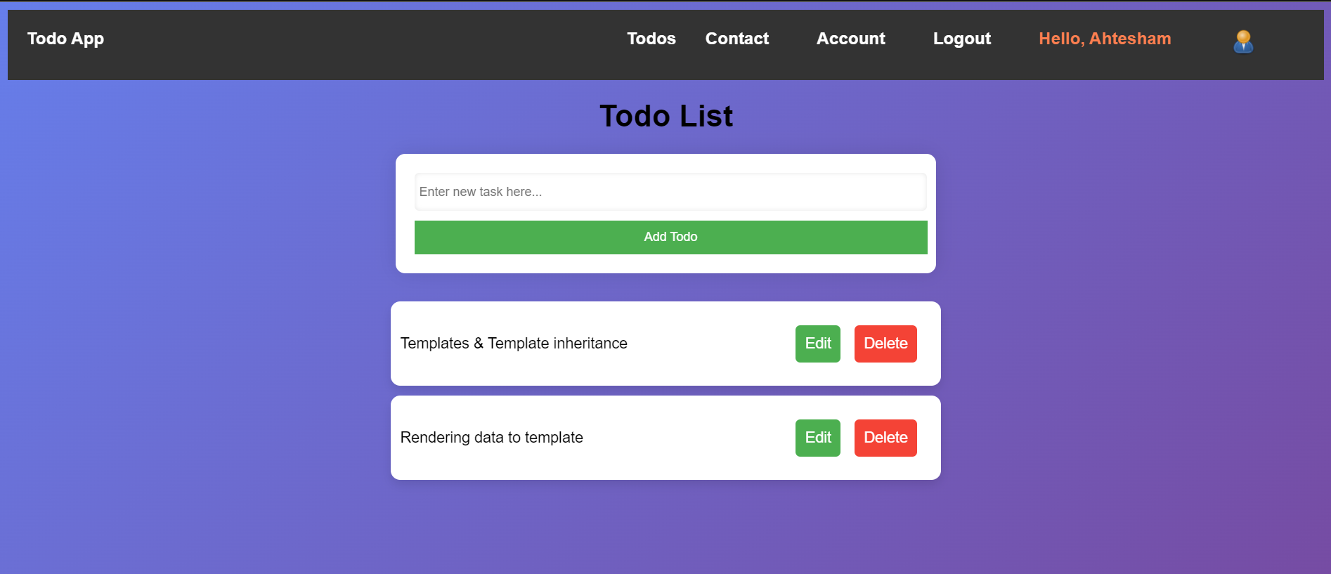 GitHub - AhteshamUddowla/ToDo-App: A todo app using HTML, CSS and Django GitHub - AhteshamUddowla/ToDo-App: A todo app using HTML, CSS and Django