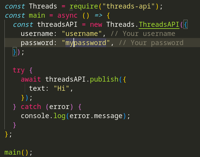 Err Not Able To Publish New Thread Using The Api V1 3 1 · Issue 115 · Junhoyeo Threads Api