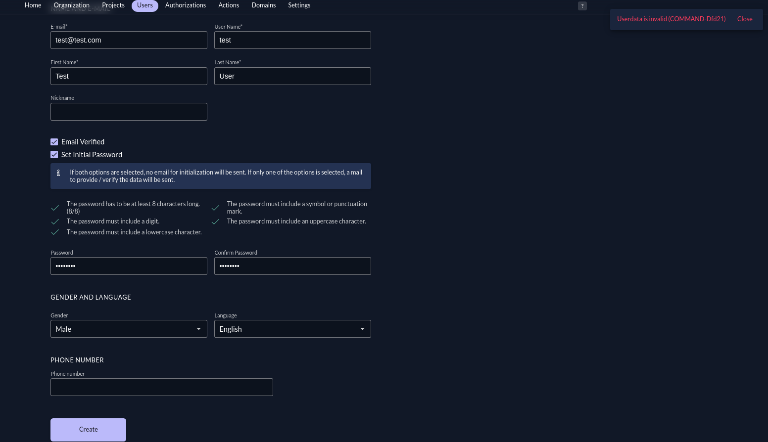 Userdata Is Invalid Command Dfd21 Cant Create Any User · Issue 4220 · Zitadelzitadel · Github