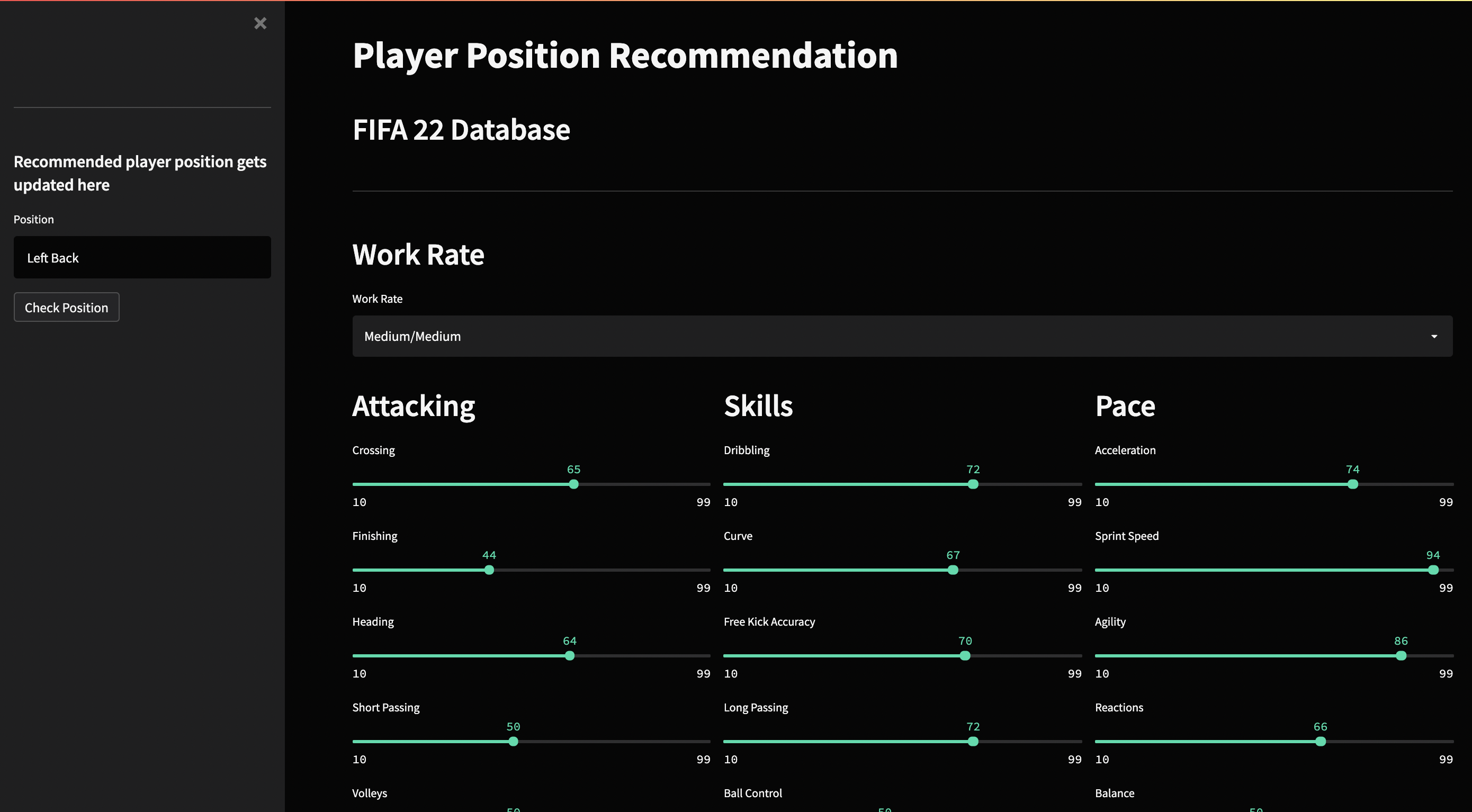 GitHub - Eashwar-22/Fifa-Position-Identifier: Identify a player's ideal ...