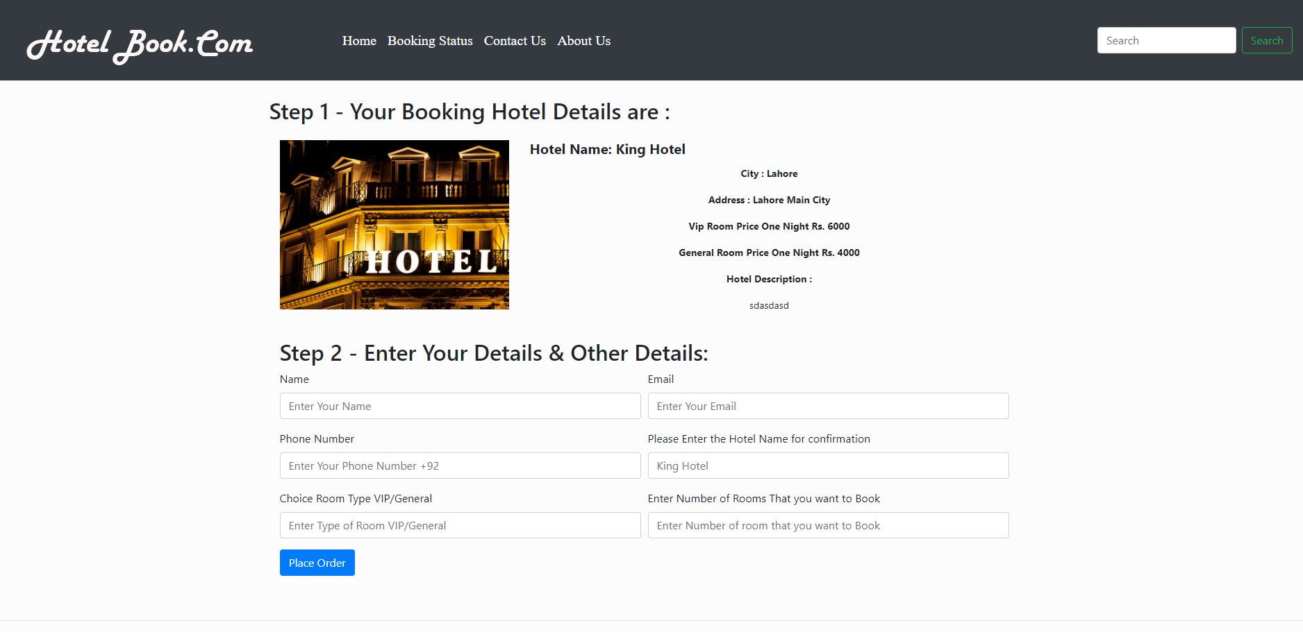 GitHub - MuhammadIshaqSkd/Hotel-Booking-System: Hotel Booking System is ...