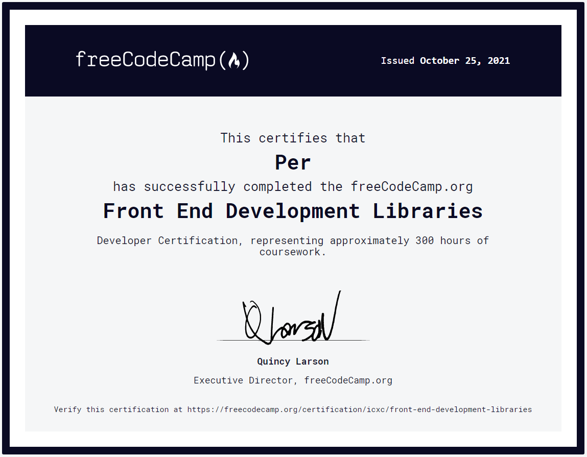 GitHub - IC-XC/Front-End-Development-Libraries-freeCodeCamp: Front End Development Libraries