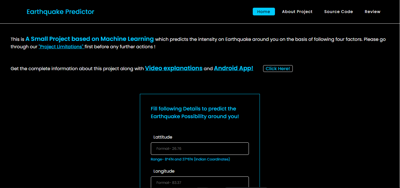GitHub - ShivaMani02/Earthquake-Predictor: Earthquake Predictor is a ...