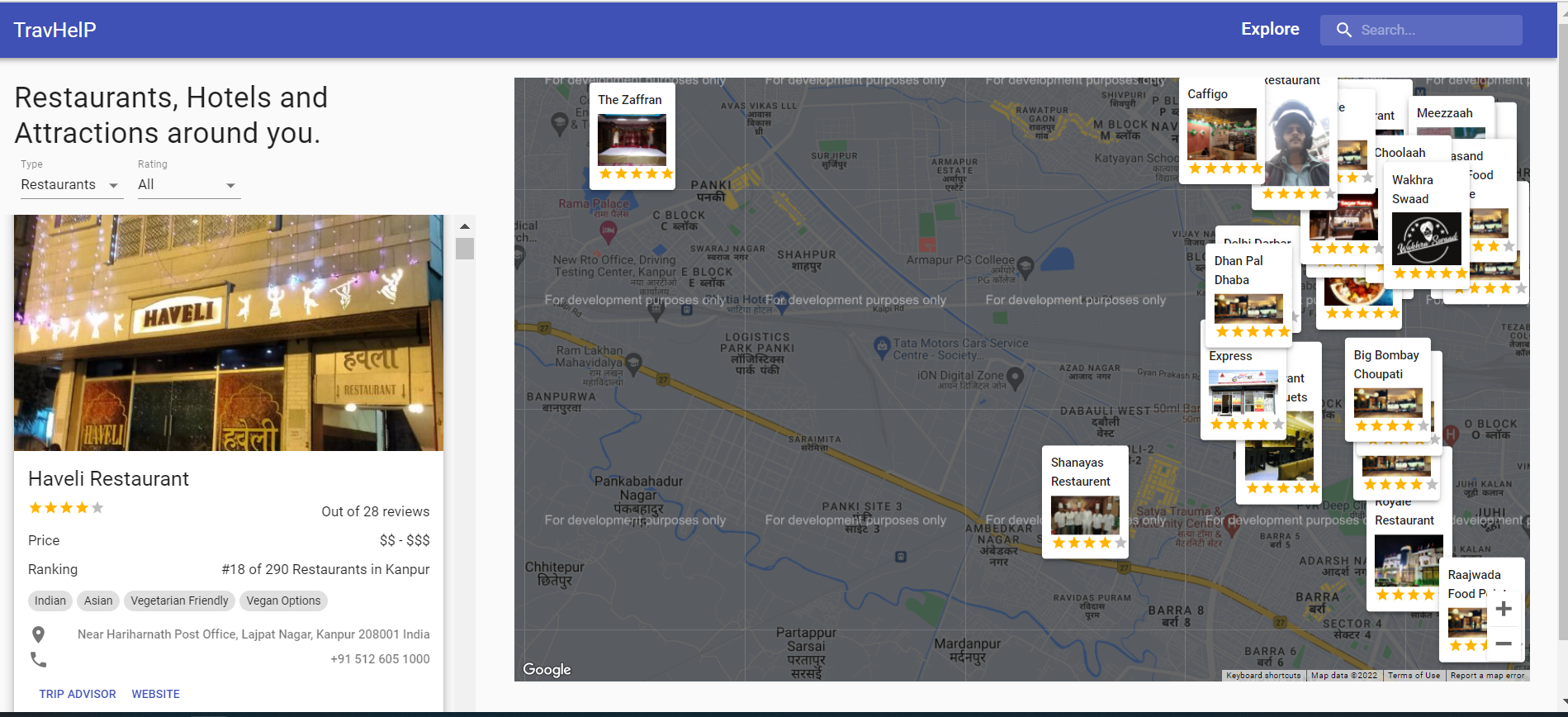 GitHub - divyansh-xz7/travel-help: Travel Advisor using React Js and API.