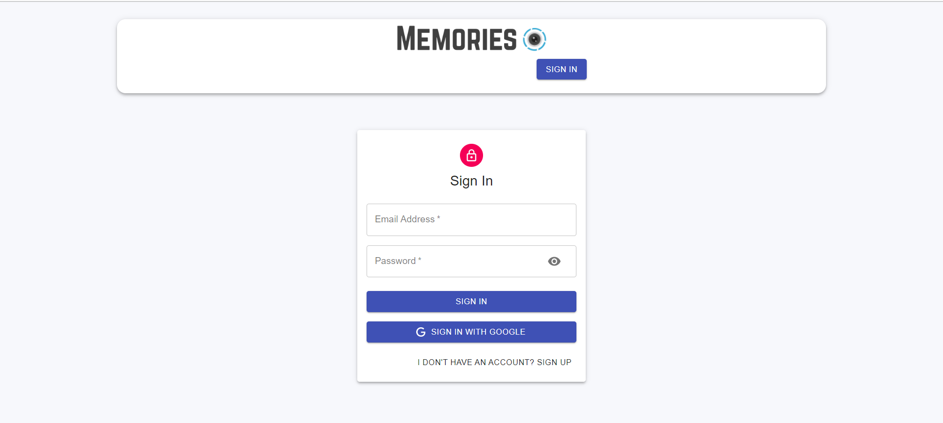 GitHub - divyansh-xz7/memories: MERN Stack Basic Social Media Website