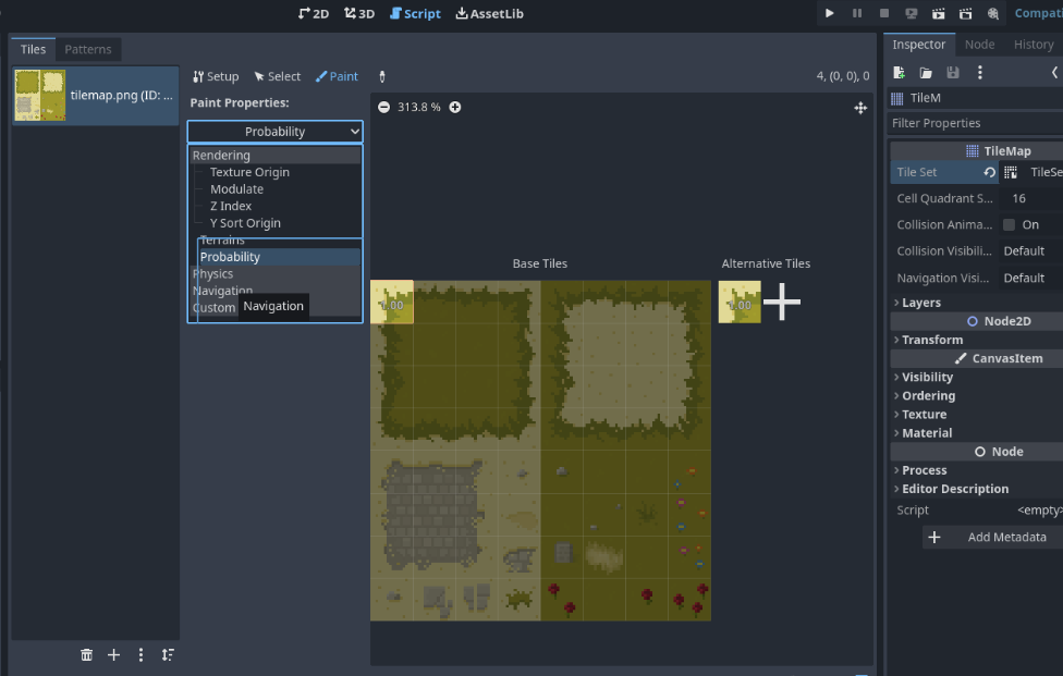 Improve Discoverability Of Creating Physics Navigation And Custom Data Layers In The Tileset