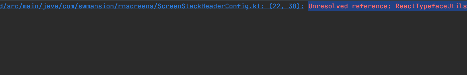 Android Unresolved reference: ReactTypefaceUtils · Issue #1271 · software-mansion/react-native ...