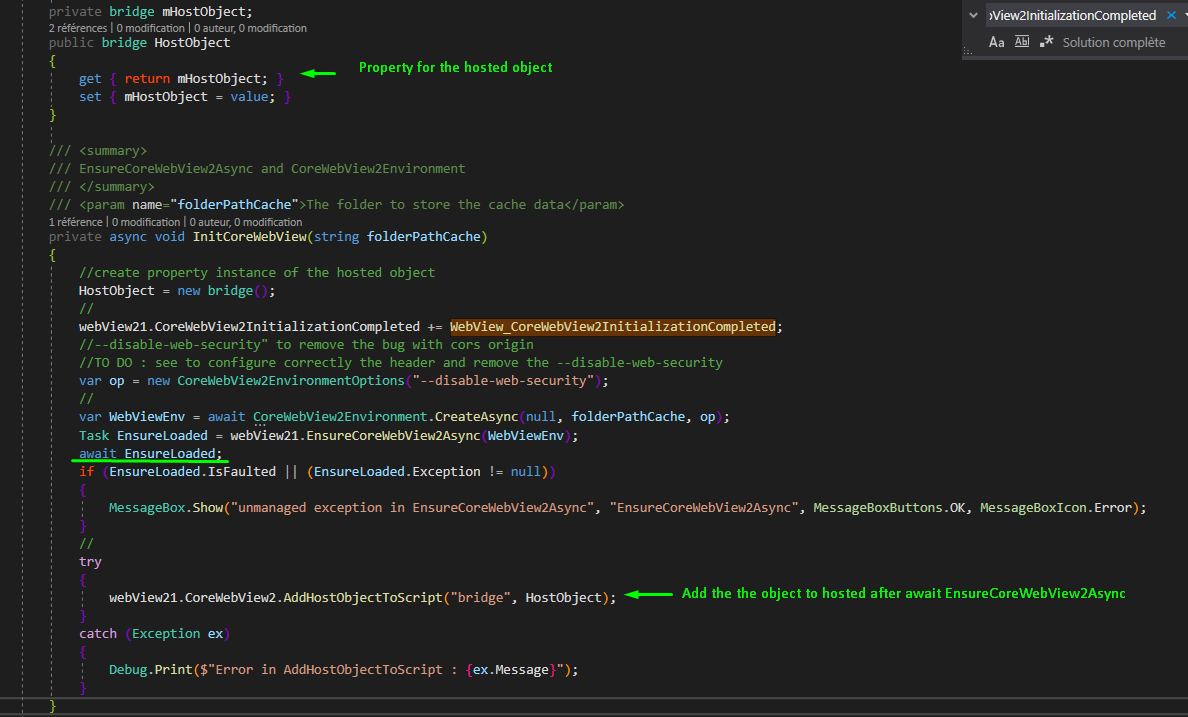 AddHostObjectToScript possible bug · Issue #1628 · MicrosoftEdge/WebView2Feedback · GitHub