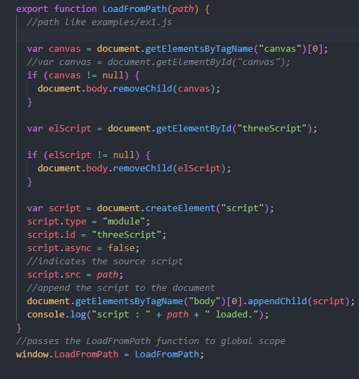 Threejs Script Loading By Documentcreateelementscript Error 7572