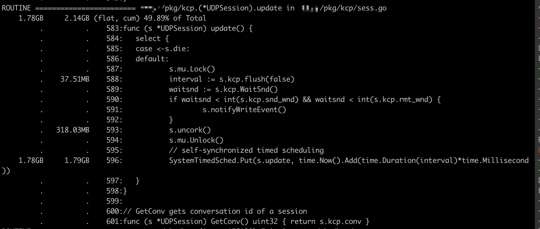 kcp.(*UDPSession).update 存在内存泄漏？ · Issue #244 · xtaci/kcp-go · GitHub
