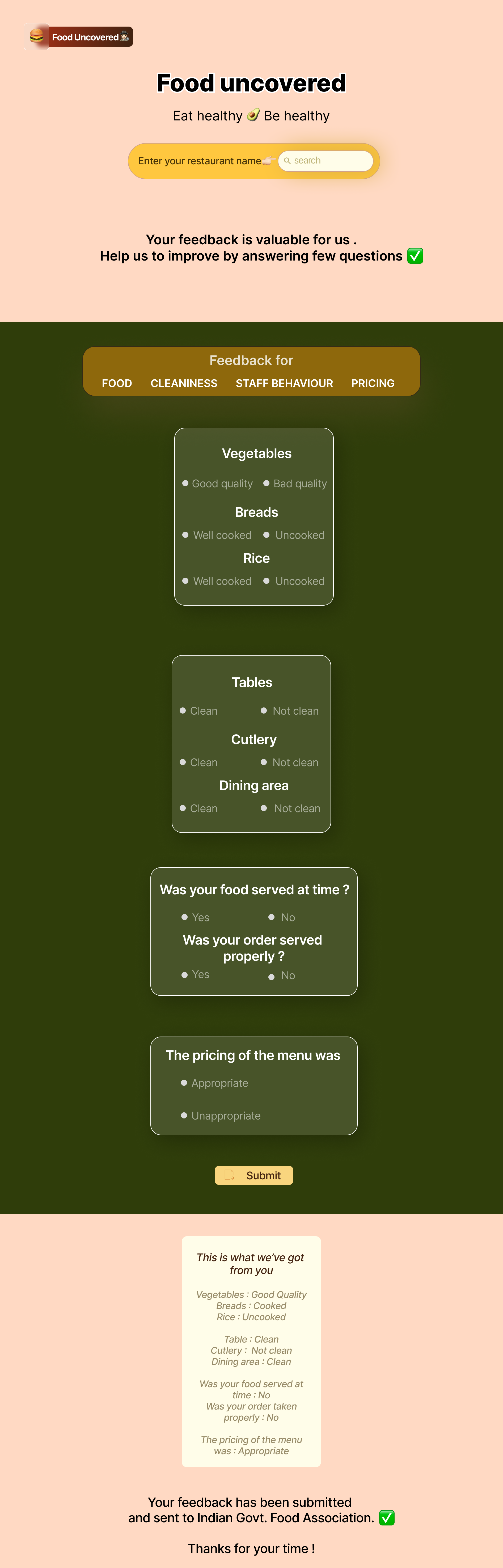 GitHub - asthaagarwal01/Food-Uncovered