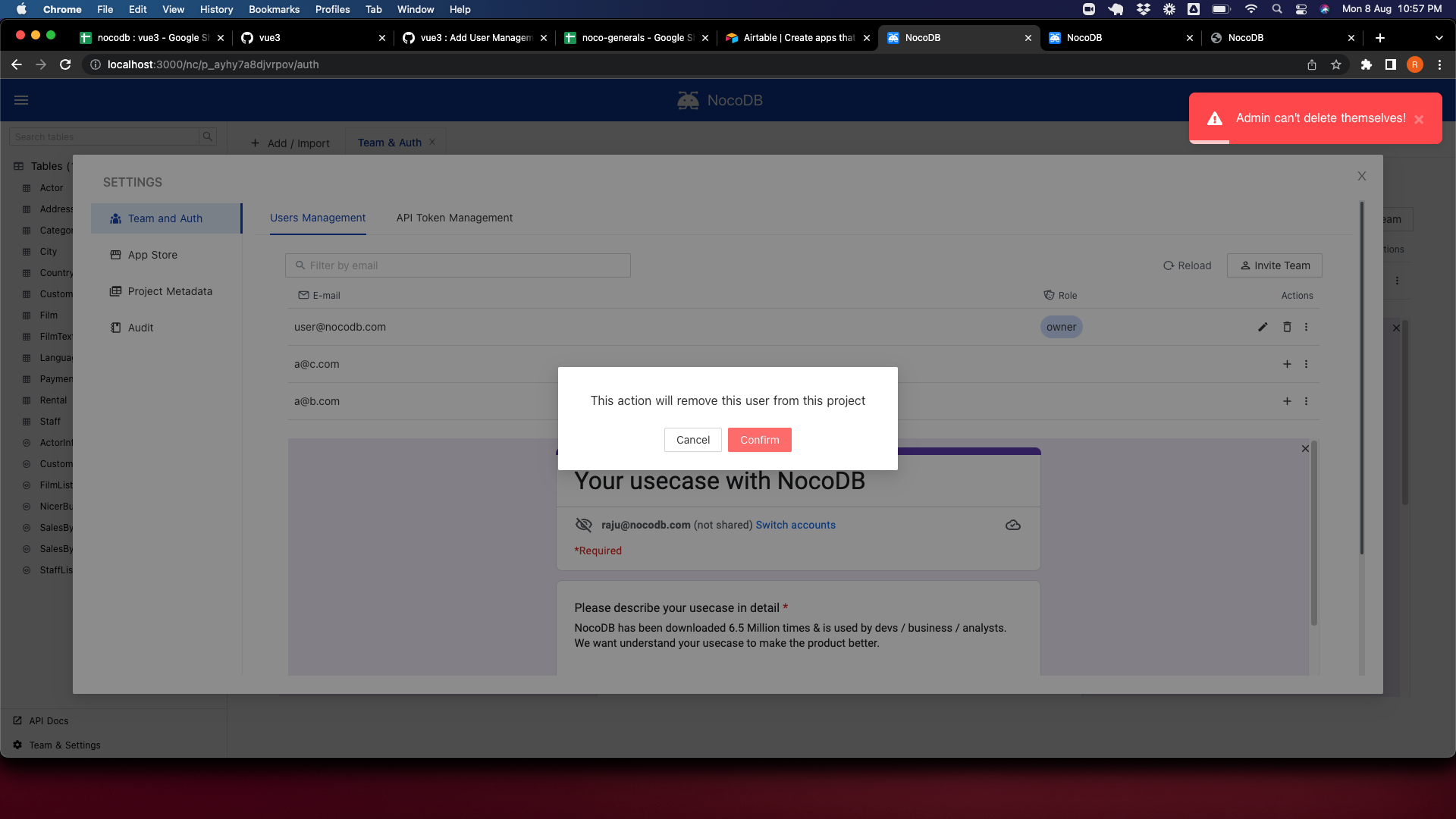 vue3 : Add User Management (Team and Auth) · Issue #2825 · nocodb/nocodb · GitHub