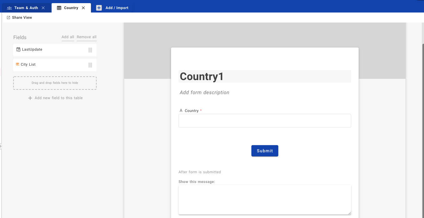 Vue3 Form View Unable To Remove Fields Not Marked As Requried · Issue 3354 · Nocodbnocodb