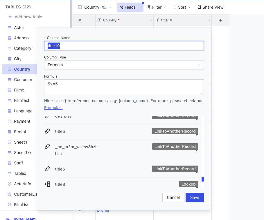vue3: formula, skip m2m columns · Issue #3477 · nocodb/nocodb · GitHub