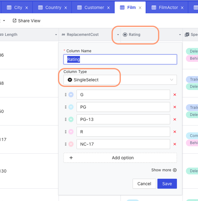 Duration column : icon displayed is that of `number` · Issue #3654 · nocodb/nocodb · GitHub