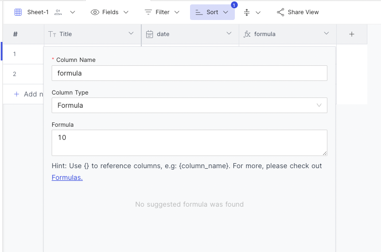 🐛 Bug: Formula error · Issue #5478 · nocodb/nocodb · GitHub