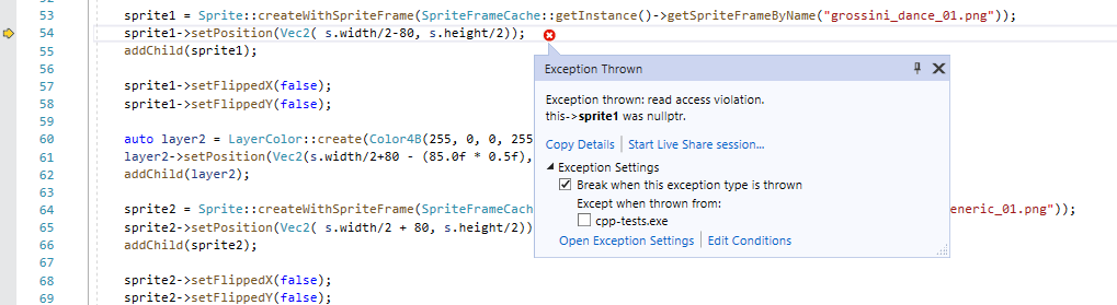 68 Zwoptex Get An Exeption Only Running The Autotest · Issue 319 · Axmolengine Axmol · Github