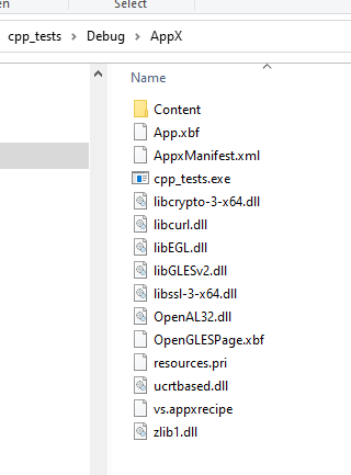 There are "double" files on the 'build_uwp\bin\cpp_tests\Debug'. maybe ...