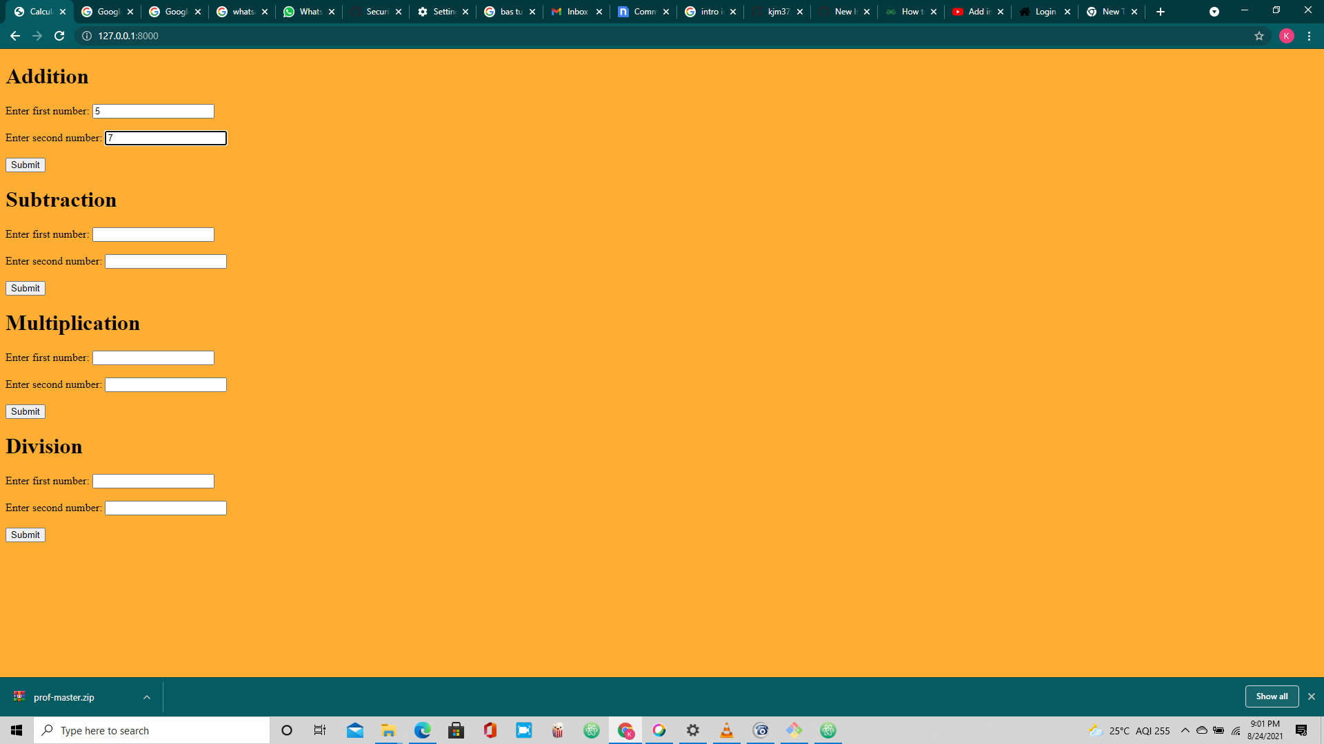GitHub - kjm37/calproject: calculator using django framework