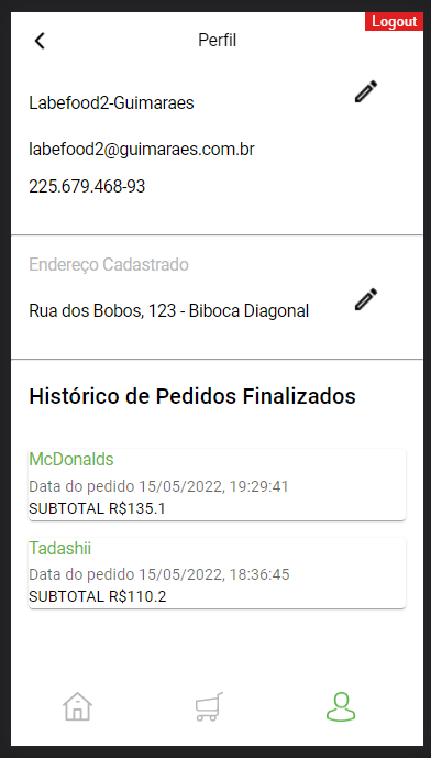 GitHub - carol-kazue/labefood
