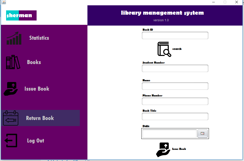 GitHub - SHERMAN0205/Library-Management-System: Library Management ...