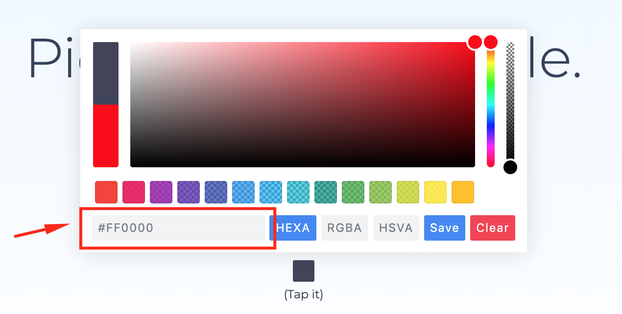 Add color when custom input changes · Issue #141 · simonwep/pickr · GitHub
