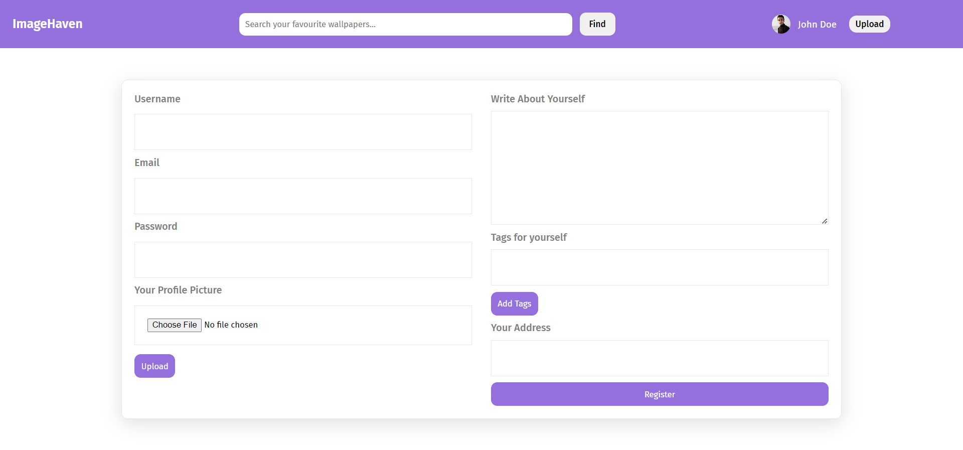 GitHub - PriyanshGupta2002/ImagesHaven