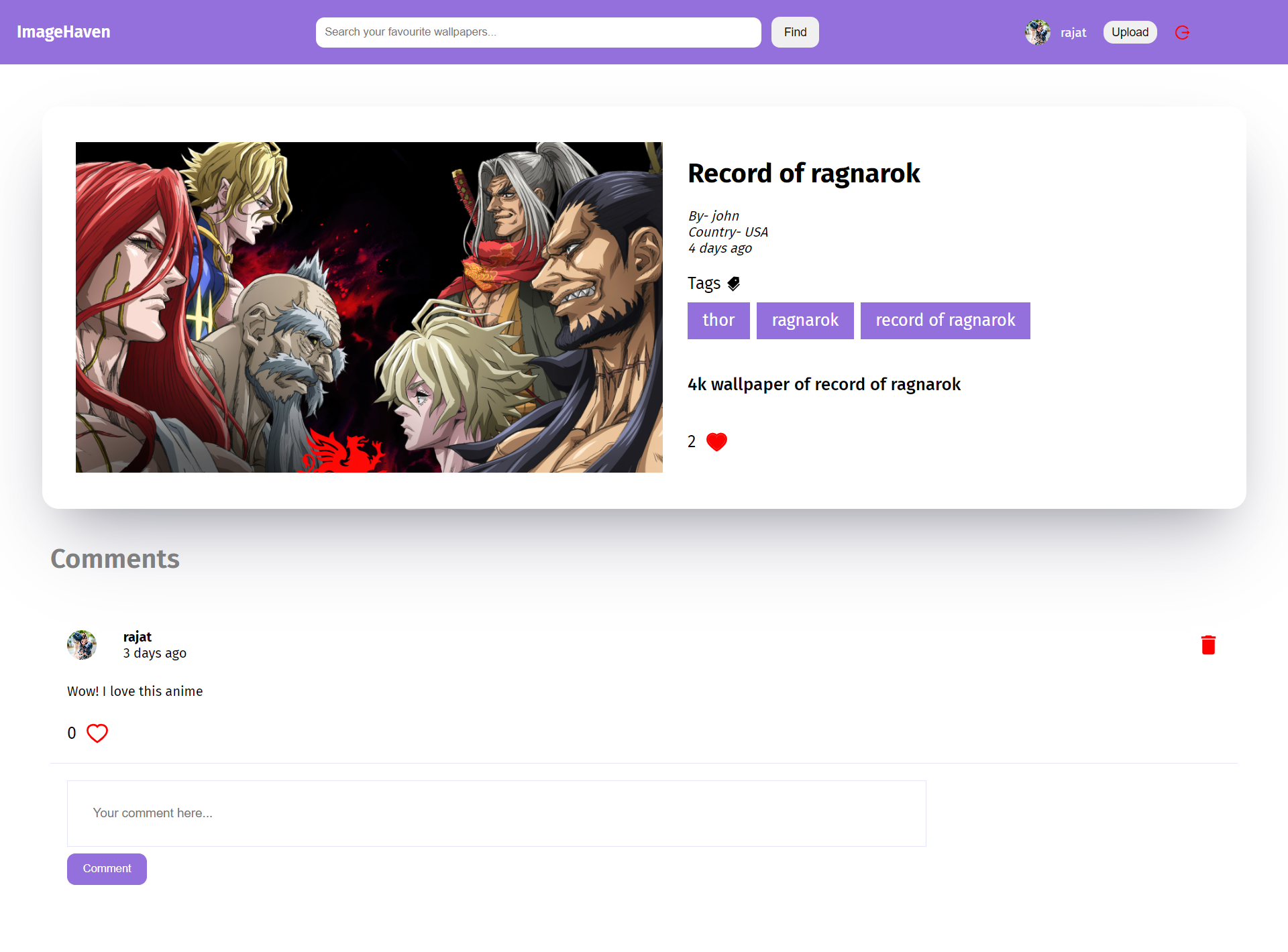 GitHub - PriyanshGupta2002/ImagesHaven