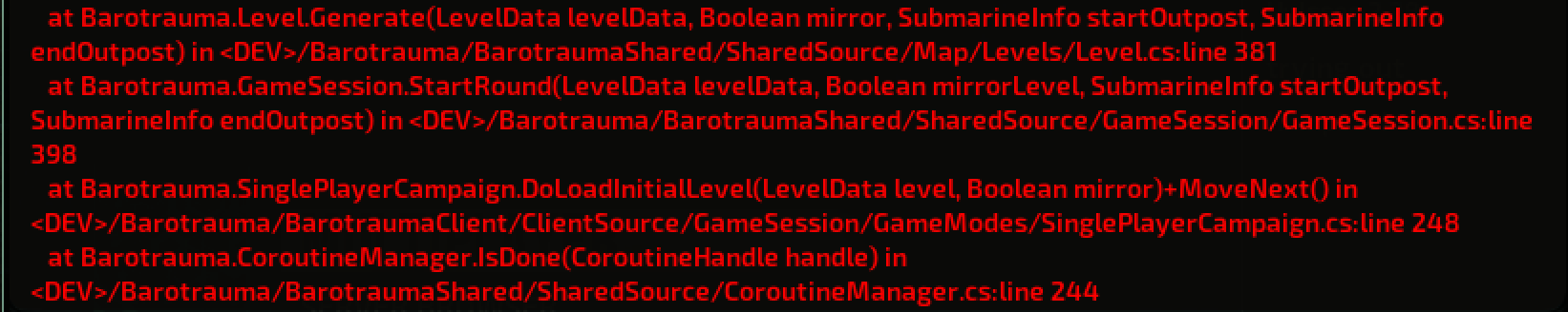 Failed to load a new campaign level (nullref exception in WreckAI constructor) · Issue #6187 ...