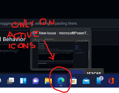 the color picker banner appears behind the taskbar in windows 11 ...