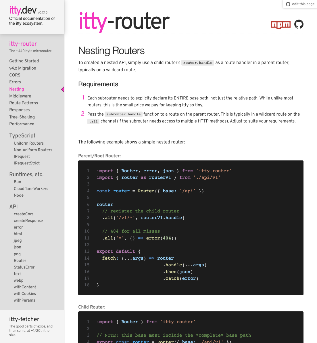 Unable To Use Nested Routers · Issue 171 · Kwhitleyitty Router · Github