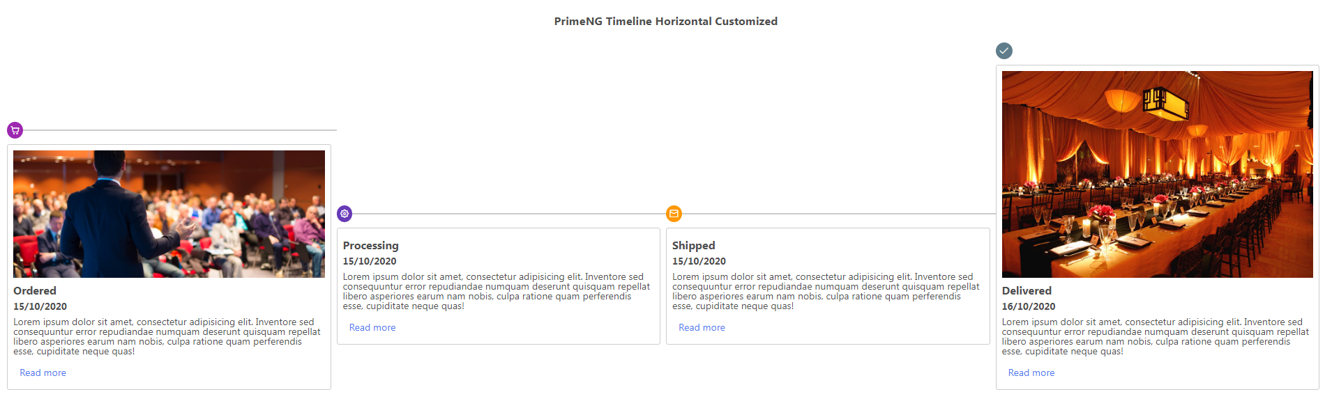Usage TimeLine layout="horizontal" with Card inside rendering error ...