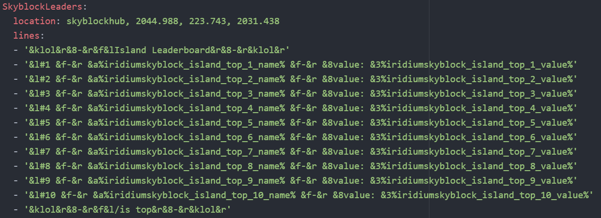 Top Island Placeholders not working properly · Issue #528 · Iridium-Development/IridiumSkyblock ...