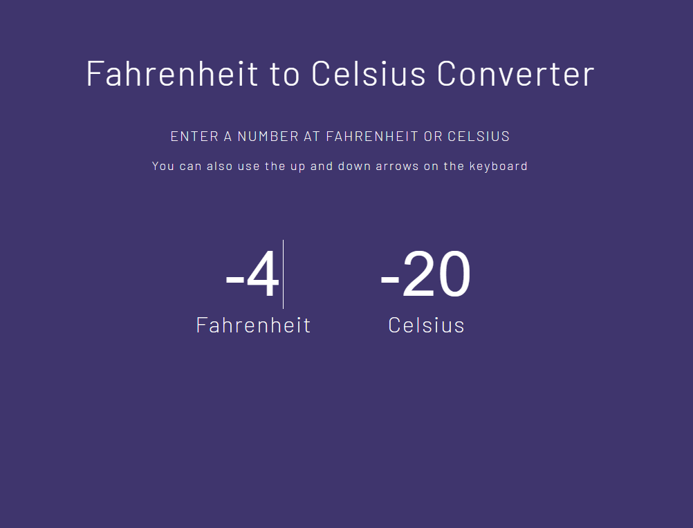 GitHub - RobertPatru/Fahrenheit-to-Celsius-Converter