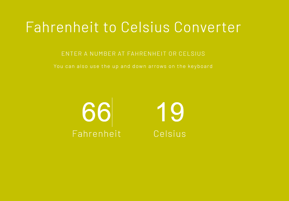 GitHub - RobertPatru/Fahrenheit-to-Celsius-Converter