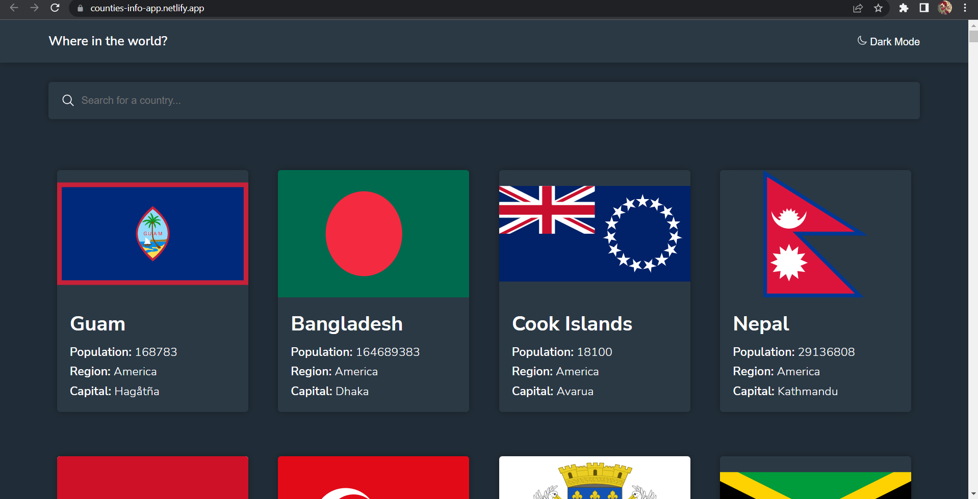 GitHub - RobertPatru/Flags-API-Ready-to-Deploy: This app was made using React JS