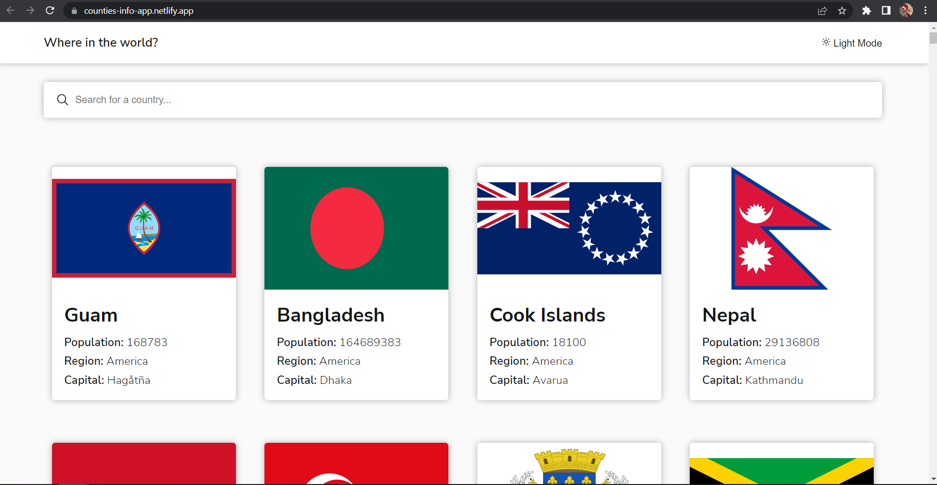 GitHub - RobertPatru/Flags-API-Ready-to-Deploy: This app was made using React JS