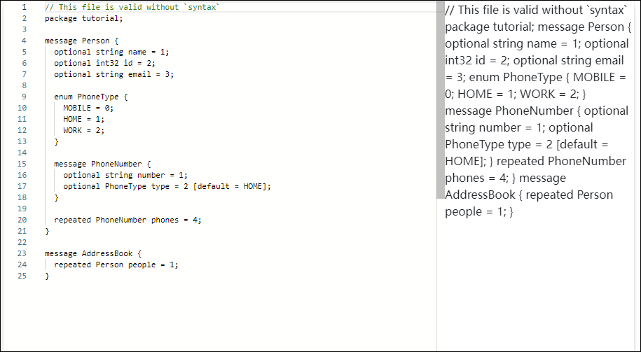 Parse protobuf syntax incorrect without `syntax=` directive · Issue #2700 · microsoft/monaco ...