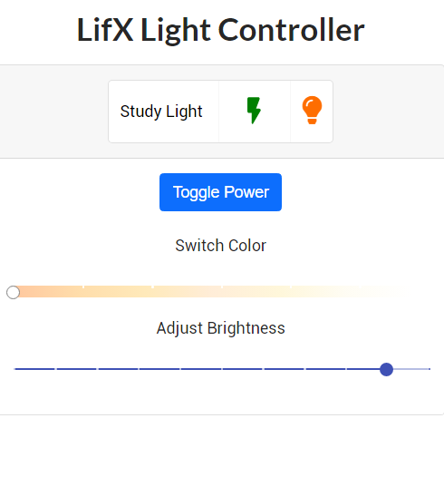 GitHub - hssantana92/LifX-React-App: LifX