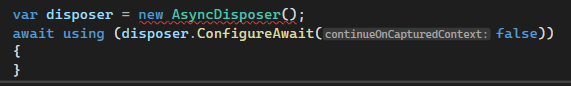 New CA2007 code fix introduces incorrect code on 'await using' of an ...
