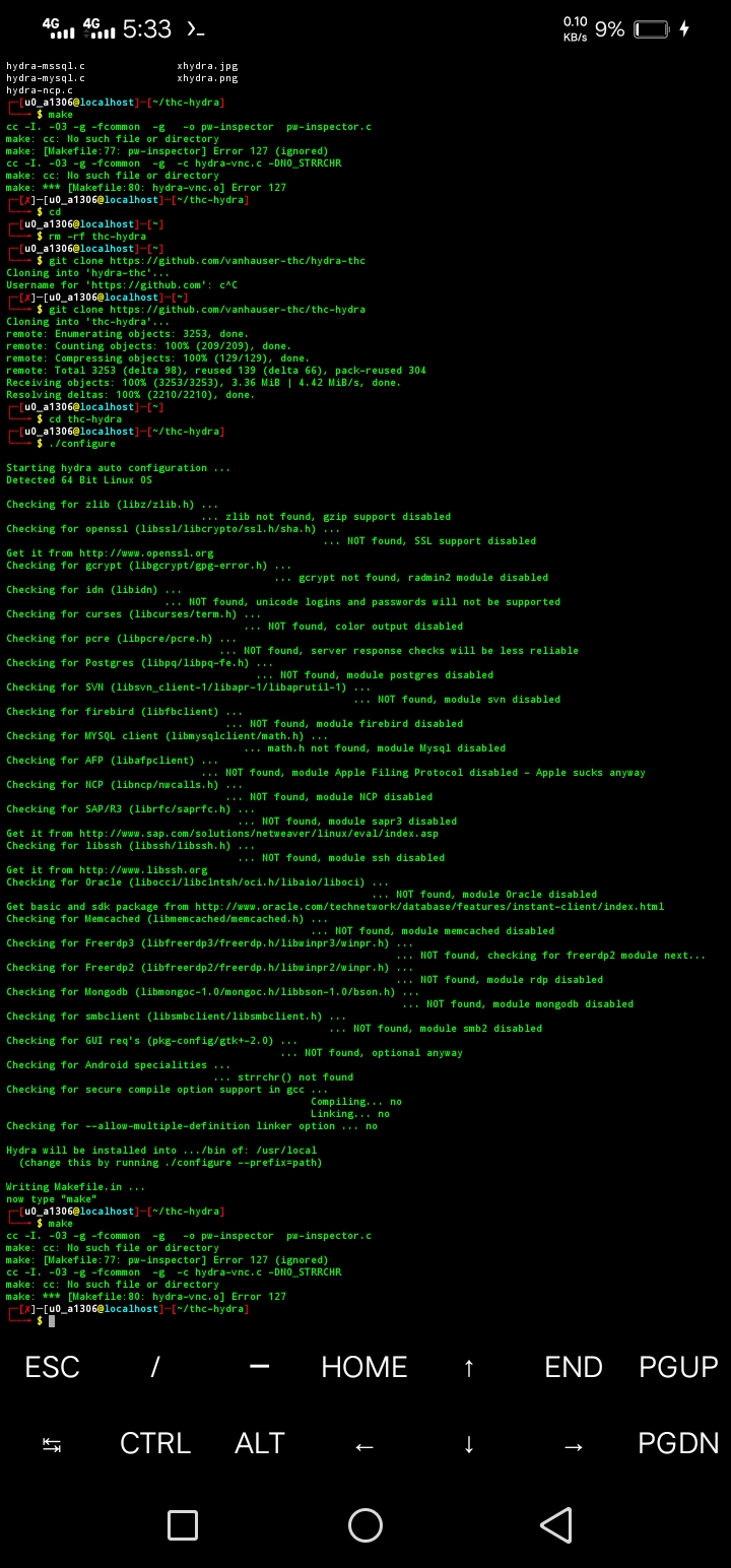 Hydra Termux · Issue #694 · vanhauser-thc/thc-hydra · GitHub