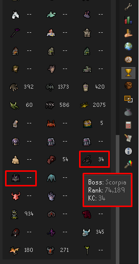 Hiscore: Skotizo KC being displayed as Scorpia KC · Issue #14564 · runelite/runelite · GitHub