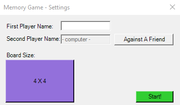 GitHub - natalieaflalo/Memory-Game-WinForms-CS: WinForms Memory Game