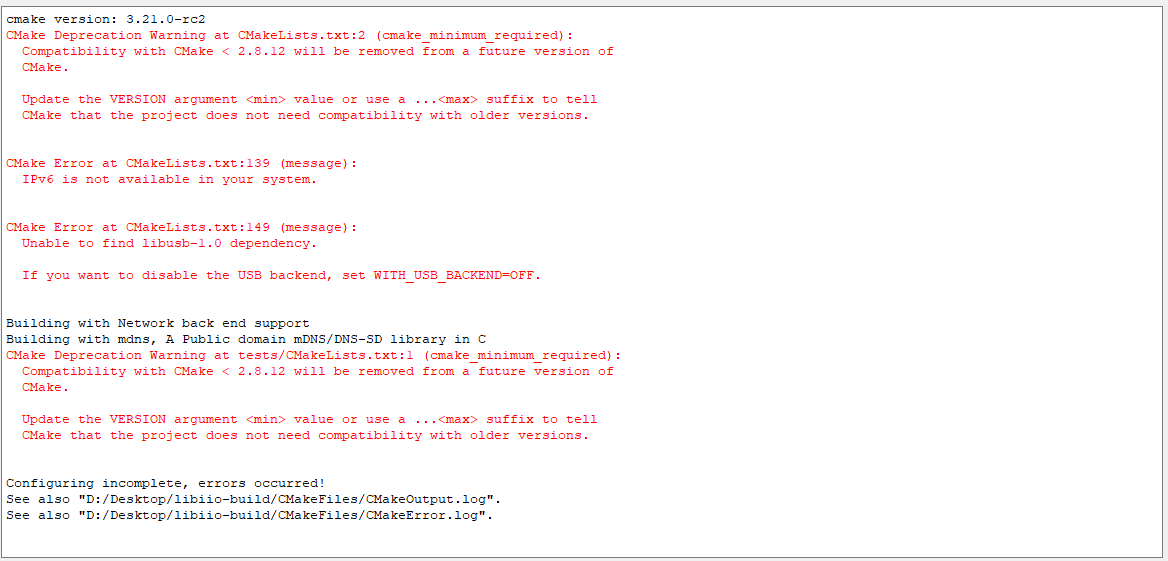 Installation of libiio on windows10 · Issue #712 · analogdevicesinc/libiio · GitHub