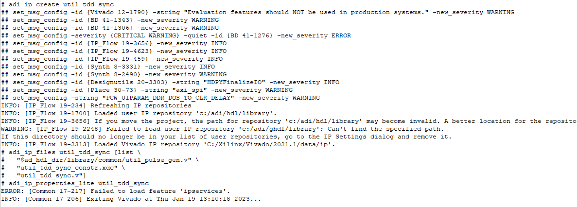 Problem with building of vivado project in vivado 2021.1[BUG] · Issue ...
